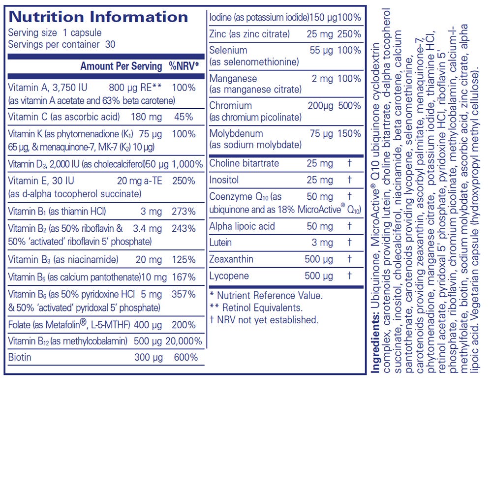 O.N.E. Multivitamin | Pure Encapsulations | Pure Encapsulations - UK